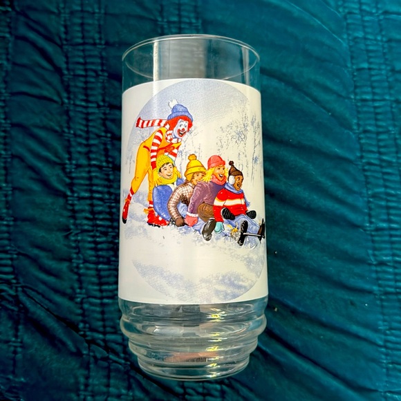 Kitchen | Creepy Vintage Mcdonalds Drinking Glass Ronald Mcdonald Kids ...